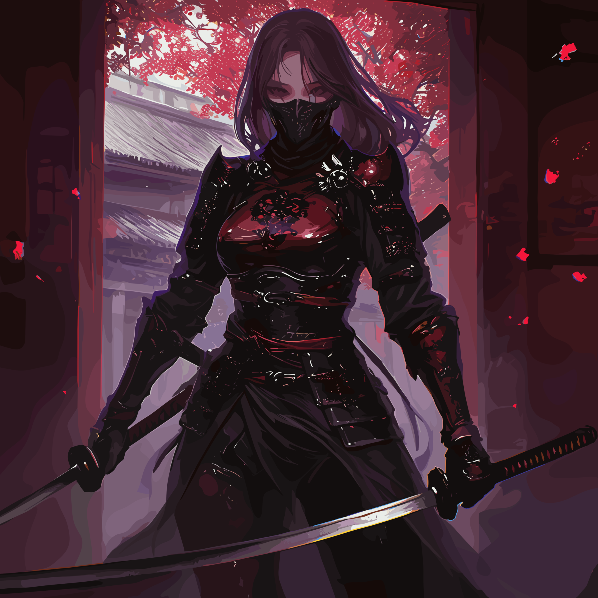 【和柄モチーフのGothic Ninja キャラクターデザイン】 - Gothic Ninja Fashion Site