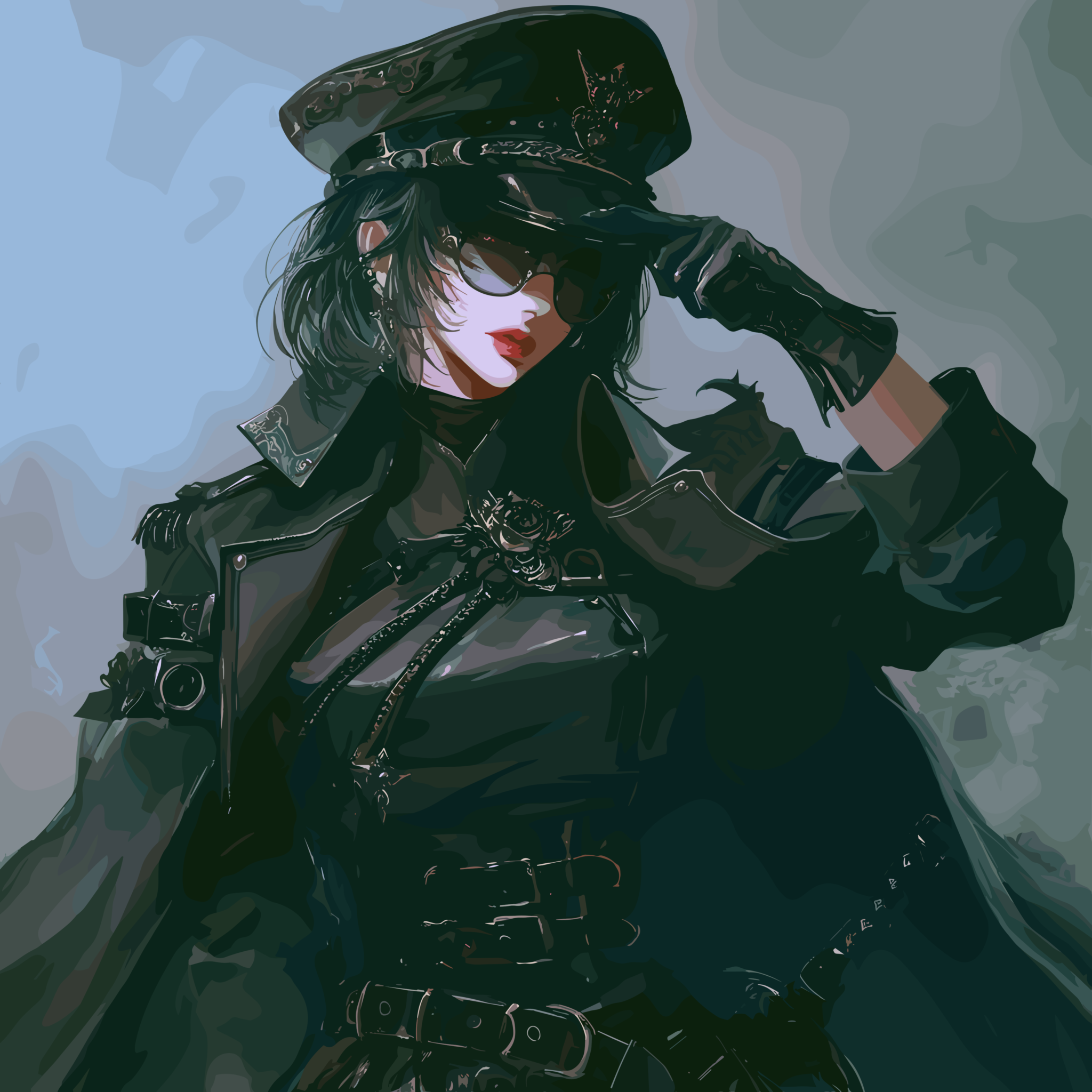 軍服風のGothic Ninjaキャラクターをデザインする - Gothic Ninja Fashion Site